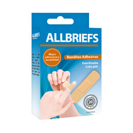 Parches Adhesivos 20 Unidades Color Piel Allbriefs | Productos | Salcobrand
