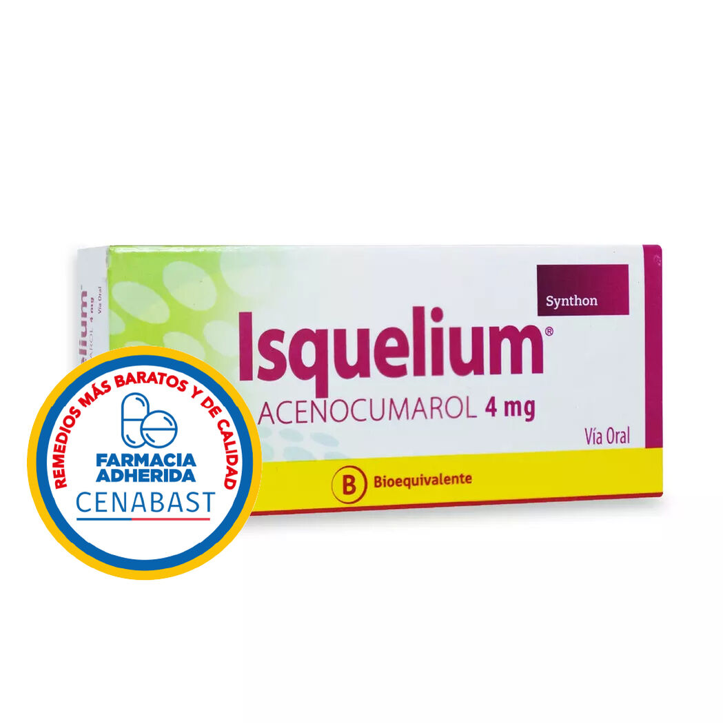 Isquelium (B) Acenocumarol 4mg 30 Comprimidos - Cenabast - FarmaCompara