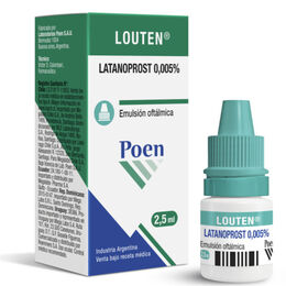 Louten Latanoprost 0.005% Emulsión Oftalmológica 2.5ml | Productos ...