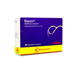 Bisocor (B) Bisoprolol 1.25mg 30 Comprimidos Recubiertos | Productos ...