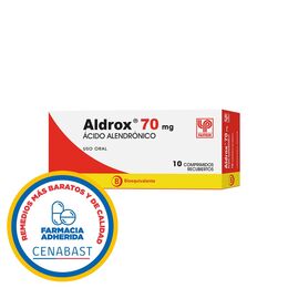 Aldrox (b) 10 comprimidos recubiertos 70mg | Productos | Salcobrand