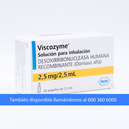 Viscozyme Desoxirribonucleasa 2.5mg 30 Ampollas | Productos | Salcobrand