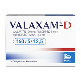 Valaxam-D Valsartán 160 mg/5 mg/12.5 mg | Productos | Salcobrand