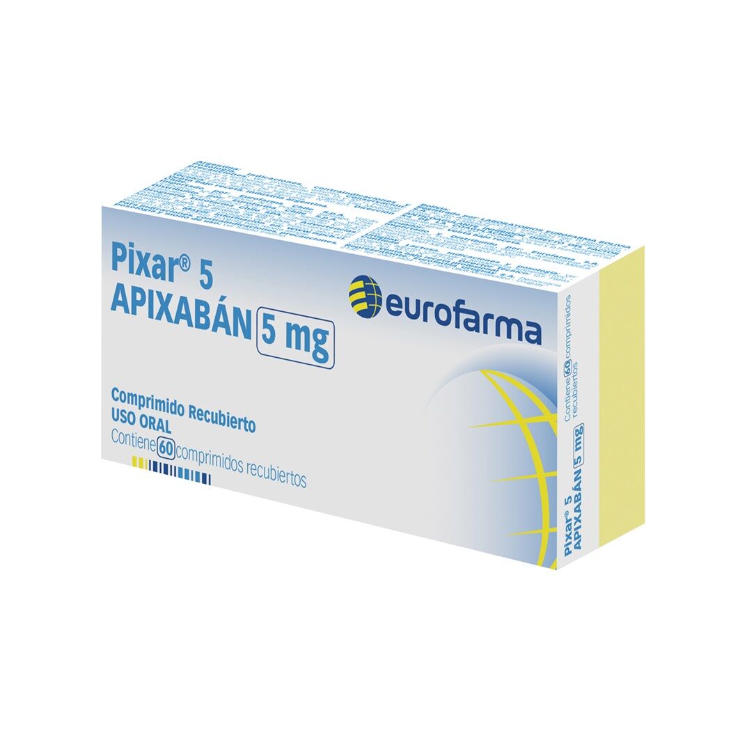 Pixar Apixaban 5mg 60 Comprimidos Recubiertos | Productos | Salcobrand