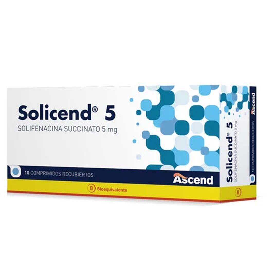 Solicend (B) Solifenacina 5mg 10 Comprimidos Recubiertos | Salcobrand ...