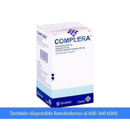 Complera Emtricitabina/Rilpivirina/Tenofovir 30 Com. Rec. | Productos ...