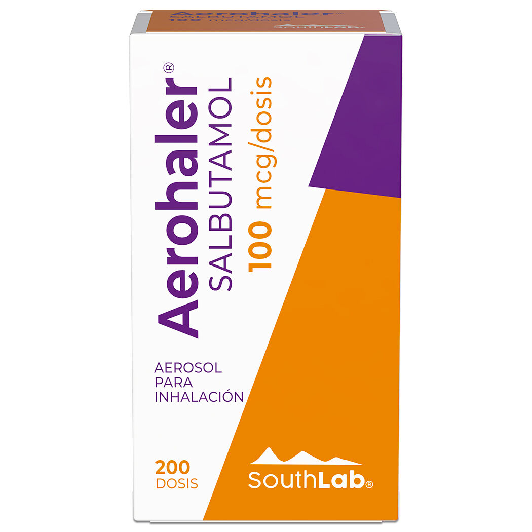 Aerohaler Salbutamol 100mcg/dosis Aerosol para Inhalación 200 Dosis ...