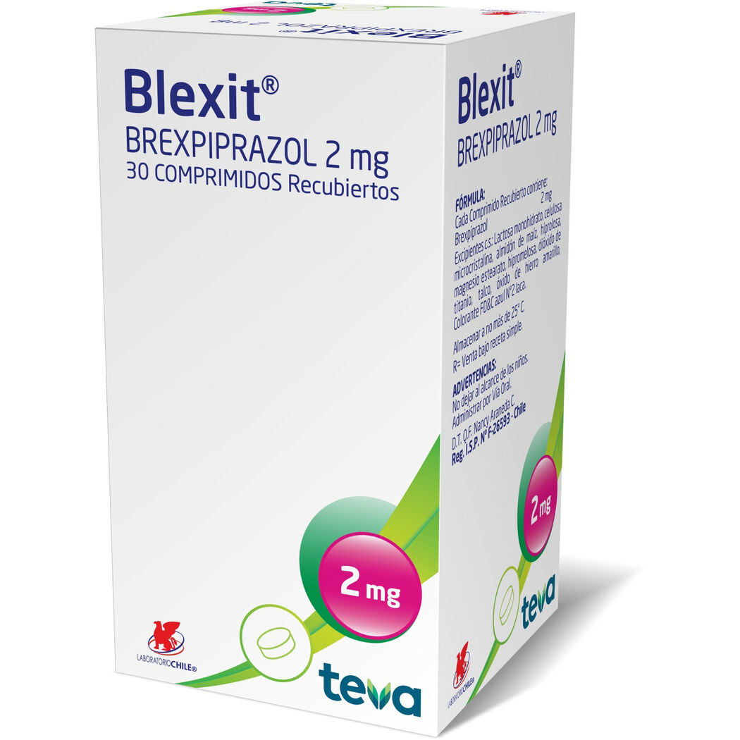 Blexit Brexipiprazol 2mg 30 Comprimidos Recubiertos | Productos ...
