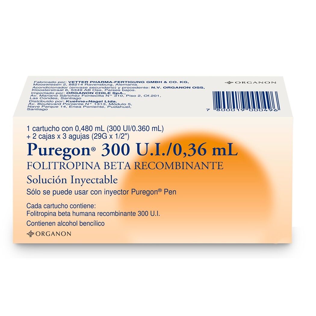 Puregon Folitropina 300UI/0.36ml Inyectable | Productos | Salcobrand