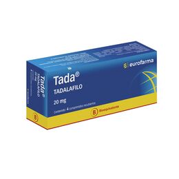 Tada (B) Tadalafilo 20mg 4 Comprimidos Recubiertos | Productos | Salcobrand