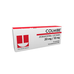 Colmibe Atorvastatina/Ezetimiba 20/10 mg 30 Comprimidos | Productos ...