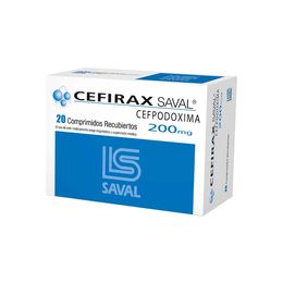 Cefirax Cefpodoxima 200mg 20 Comp Recubiertos | Productos | Salcobrand