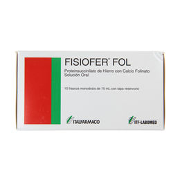 Fisiofer Fol Folinato Calcico/Hierro 800 mg/15 ml 10 Fco. | Productos ...