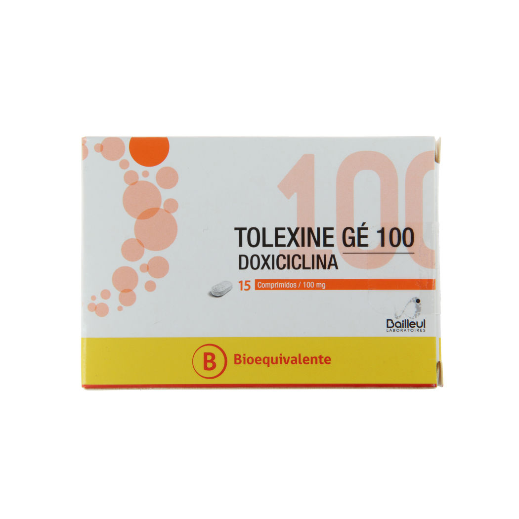 Tolexine GÉ (B) Doxiciclina 100mg 15 Comprimidos - FarmaCompara