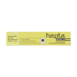 Hepta 4000Ui Epoetina Alfa Humana Recombinante 1 Jeringa | Productos ...
