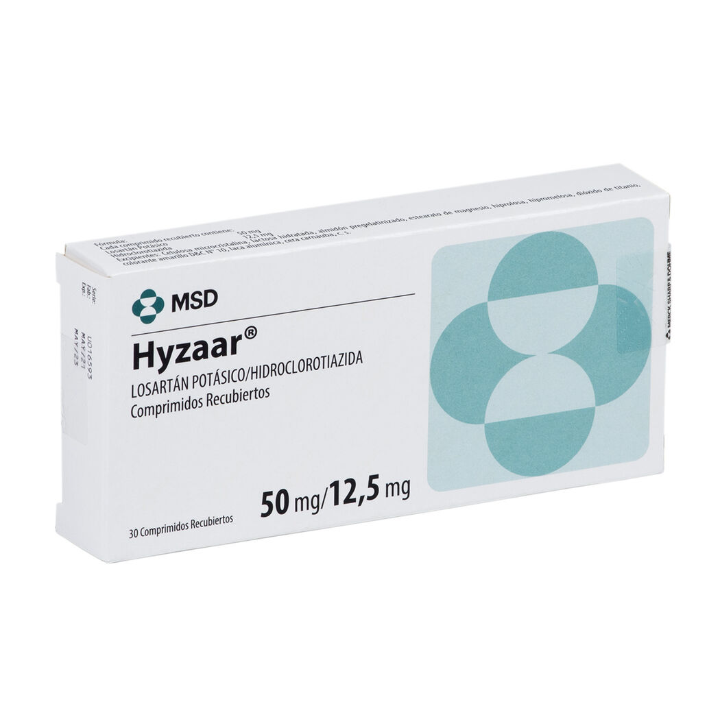 Hyzaar Losartán Potásico 50mg/12.5mg 30comp | Productos | Salcobrand