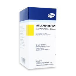 Azulfidine EN Sulfasalazina 500mg 100 Comprimidos Recubiertos ...